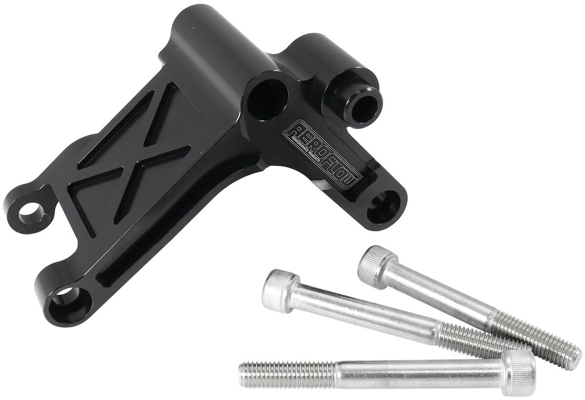 Aeroflow Chev LS Alternator Bracket Ve Vf Commodore Belt Line Blac ...