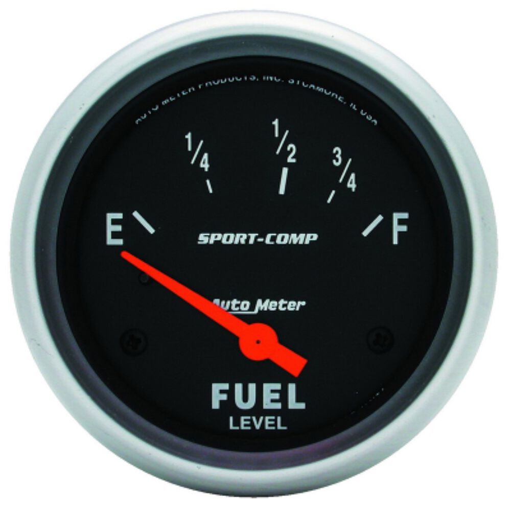 Autometer Sport-Comp Fuel Level Gauge Electric - 240 - 33 Ohm, 2 5/8 ...
