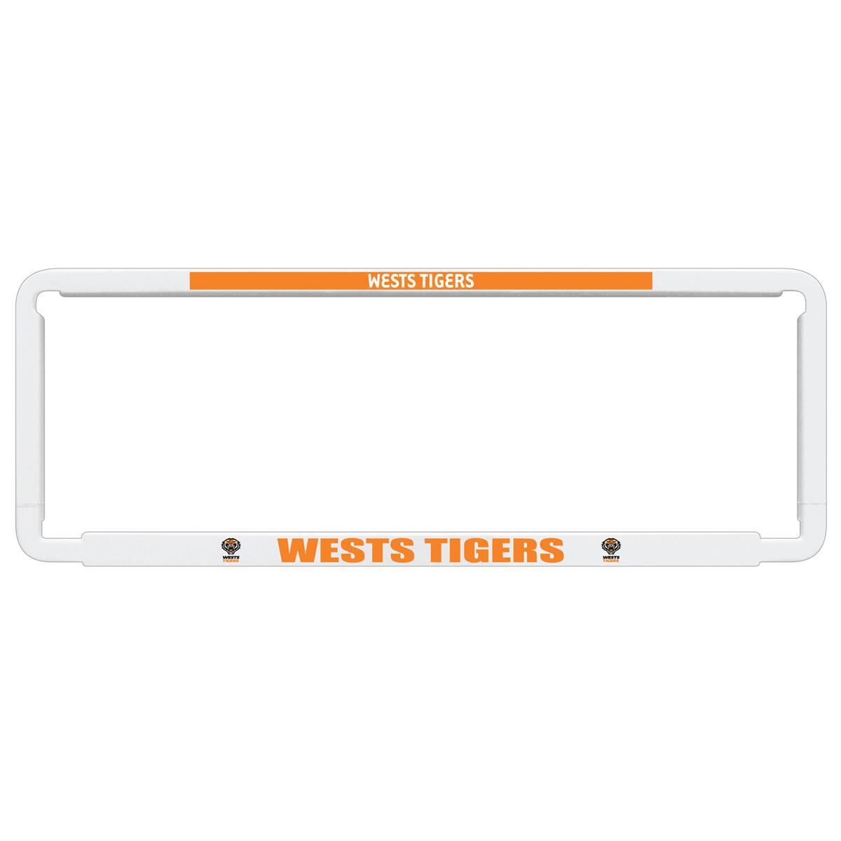NRL Number Plate Frame - Tigers - NPNRL-TIG | Supercheap Auto