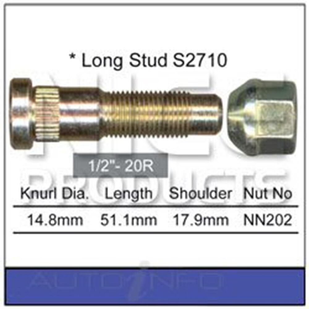 Nice Wheel Stud And Nut Set - NS271 | Supercheap Auto