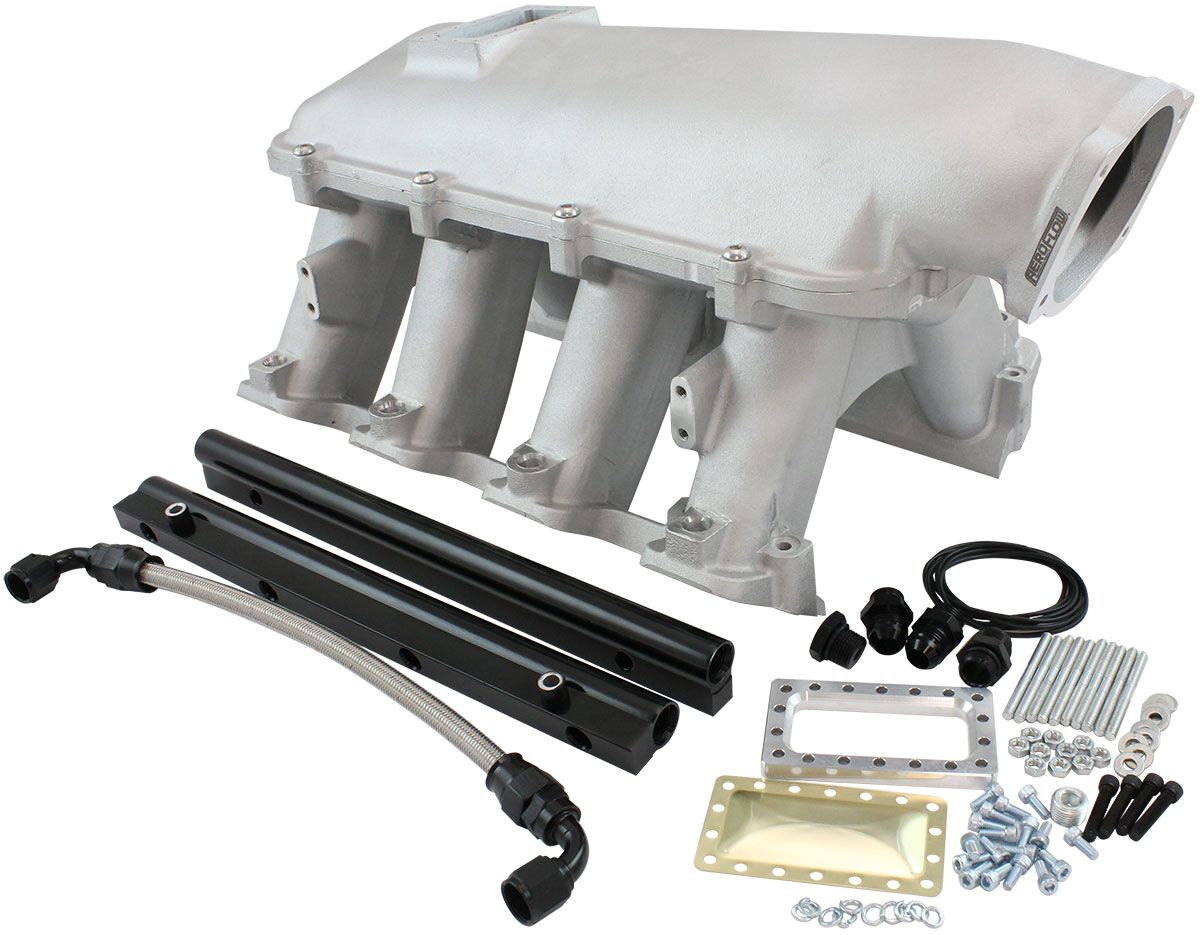 Aeroflow GM LS Modular Intake Manifold Rectangle Port Hi Rise EFI ...
