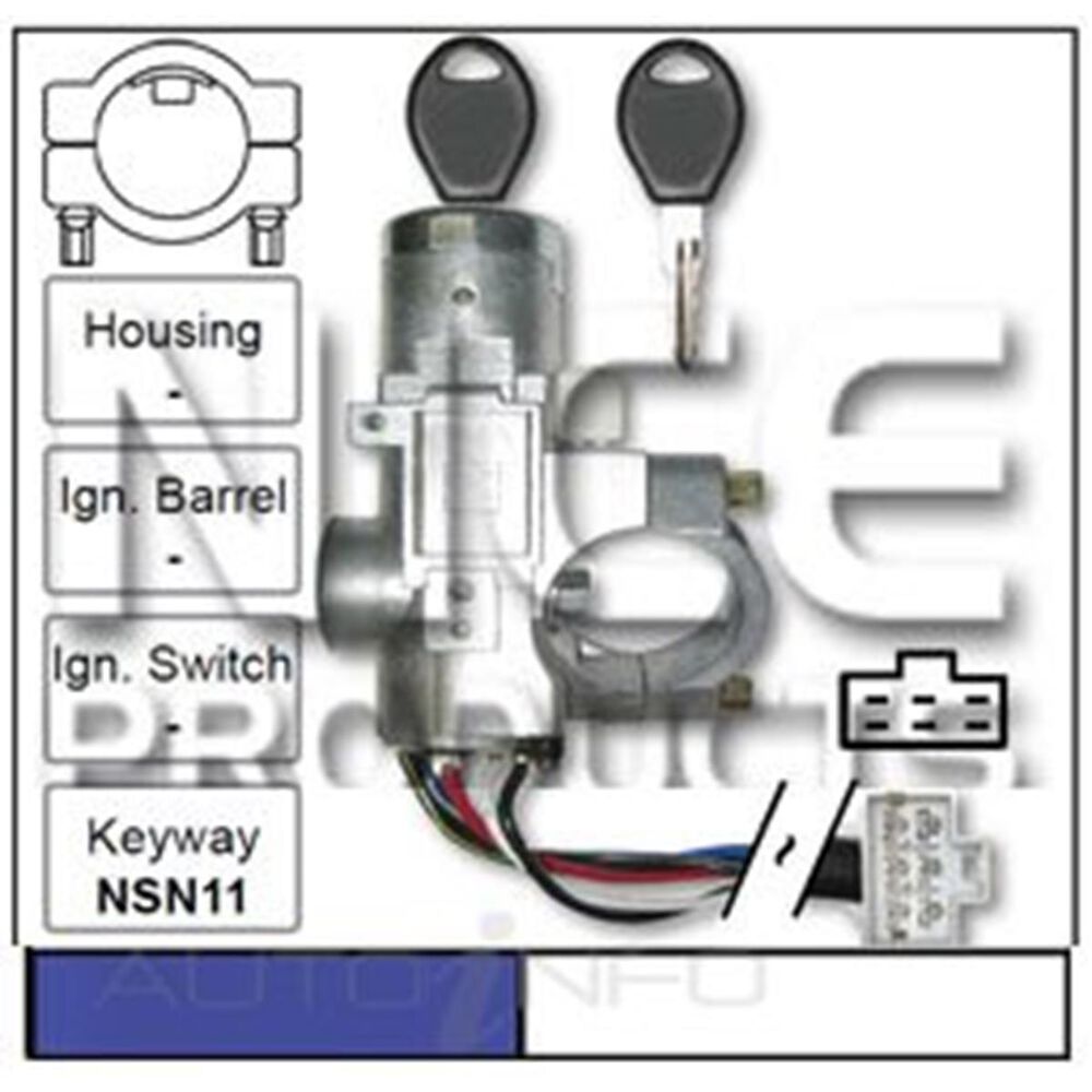 Nice Ignition Switch And Lock Assembly - NIC337 | Supercheap Auto