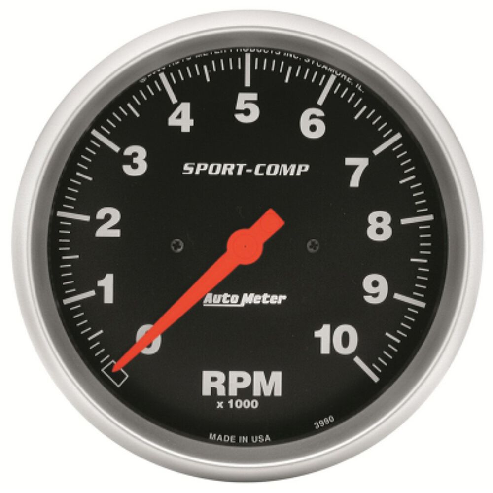 Autometer Sport-Comp Tachometer In Dash - 10,000 RPM, 5 Inch, AU3990 ...