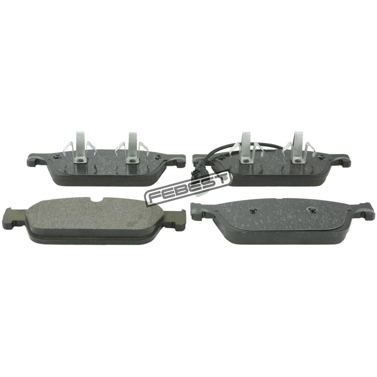 FEBEST Pad Kit Disc Brake Front With Wear Sensor With Brackets - 2301 ...
