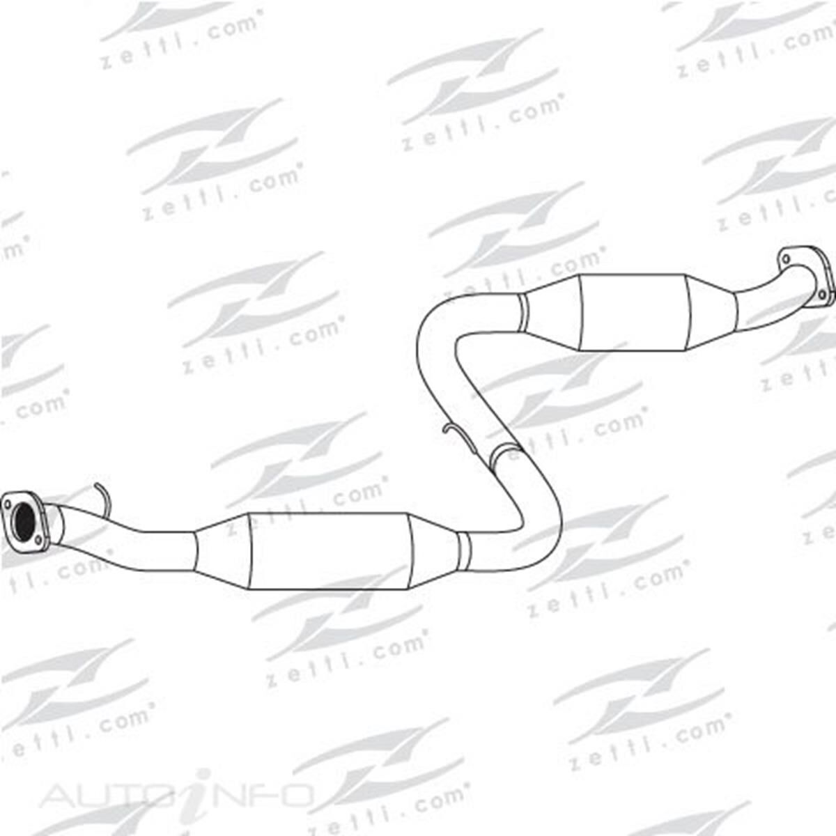 Zetti Front Muffler Standard Replacement - M4180 | Supercheap Auto