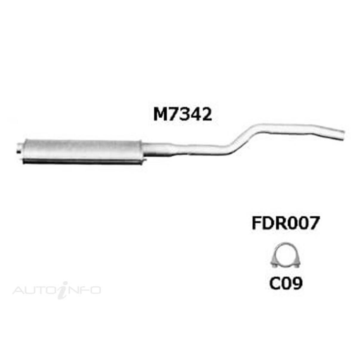 Redback Mufflers Bolt-On to suit 505 Sli Sedan F/Muffler - M7342 ...