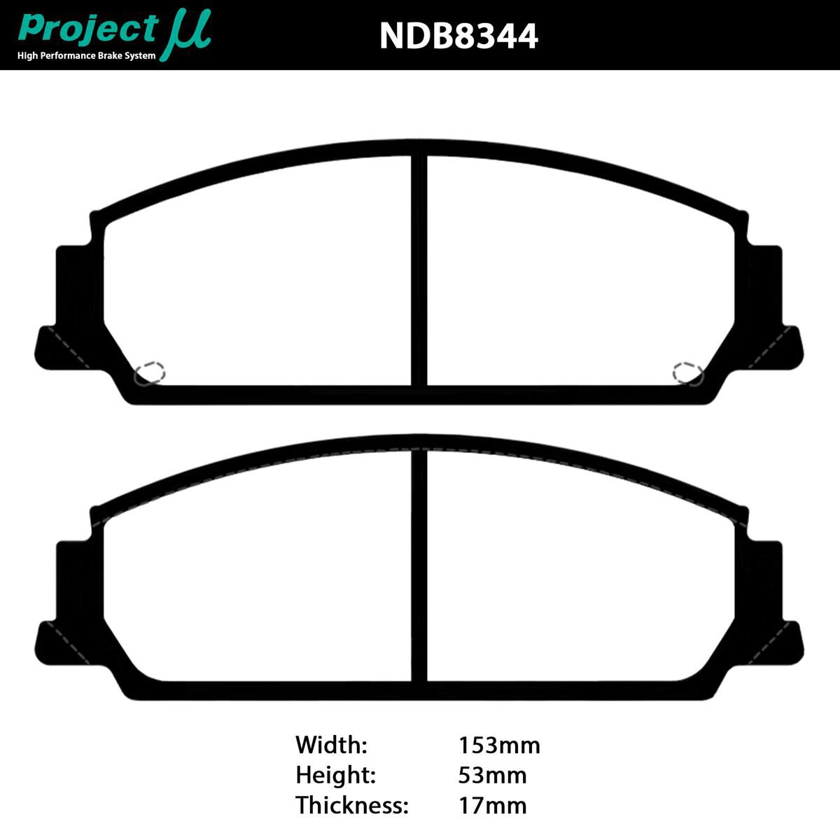 Project Mu NS-EP Brake Pads - NDB8344-NS-EP | Supercheap Auto