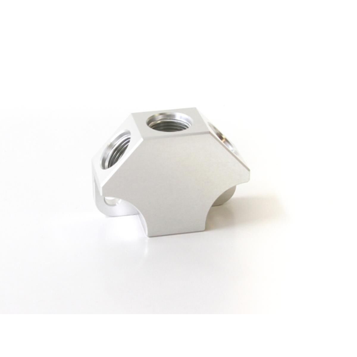 Aeroflow Billet 4 Port Y-Block with 3 x -8AN, 1 x -10AN Ports, AF454-10 ...