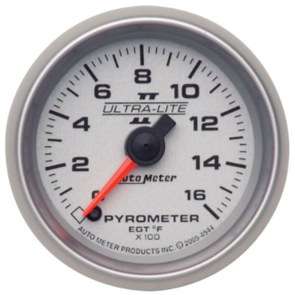Autometer Ultra-Lite II Pyrometer Kit LCD - 1600 F, 2 1/16 Inch, AU4944 ...