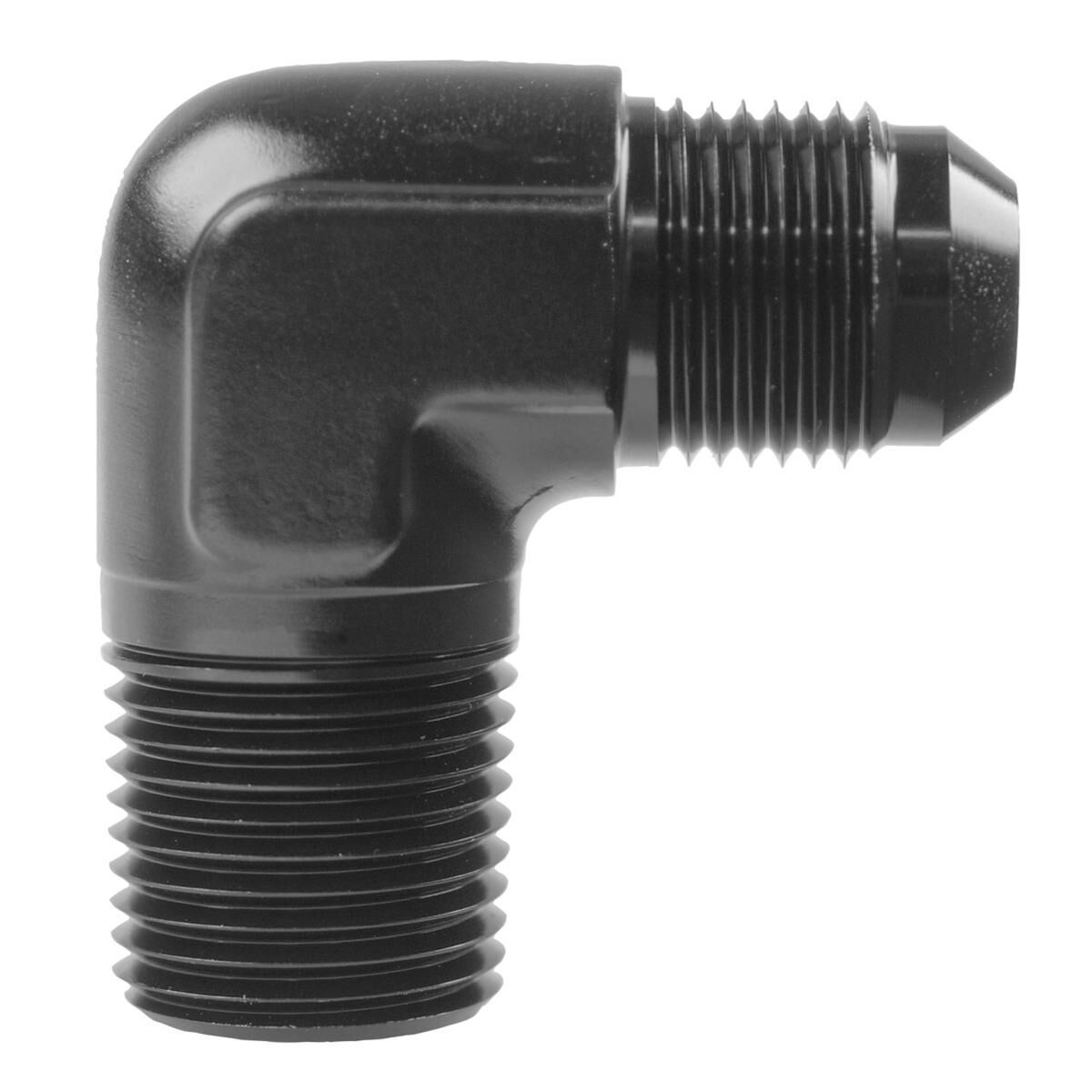 Raceworks AN-4 Male Flare To NPT 1/4In 90Deg - RWF-822-04-04BK ...