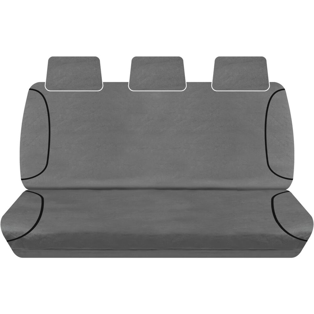 Tradies Canvas Ready Made Seat Covers - Rear, Grey, Suits Ranger/BT50 ...