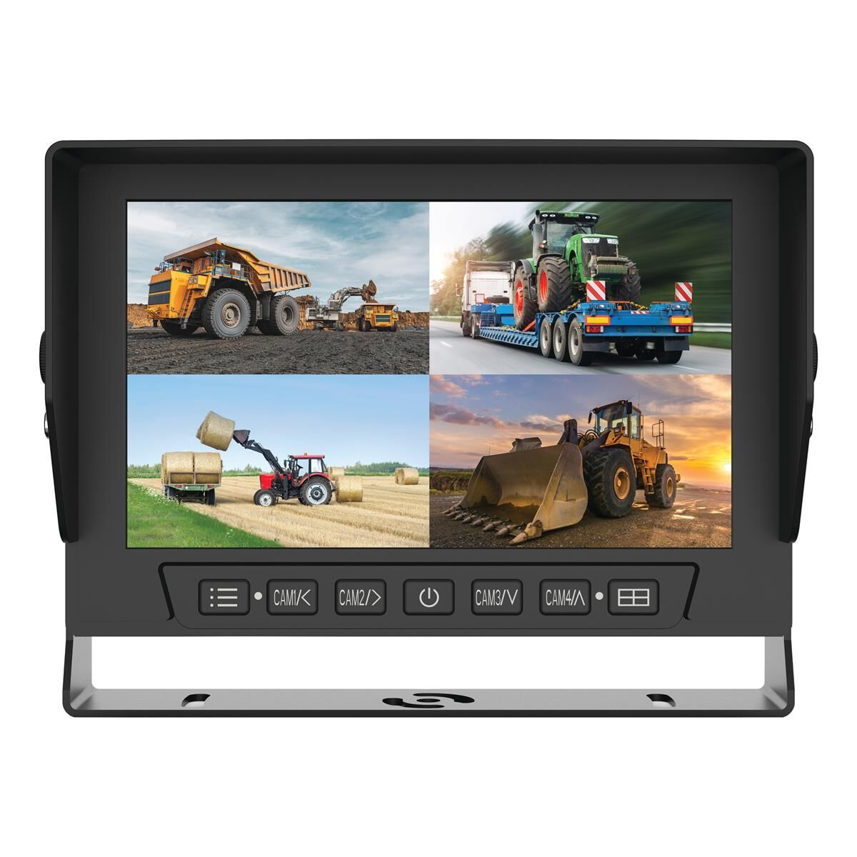 Aerpro 7" Weatherproof Heavy Duty AHD Quad View Monitor - AVM7E ...