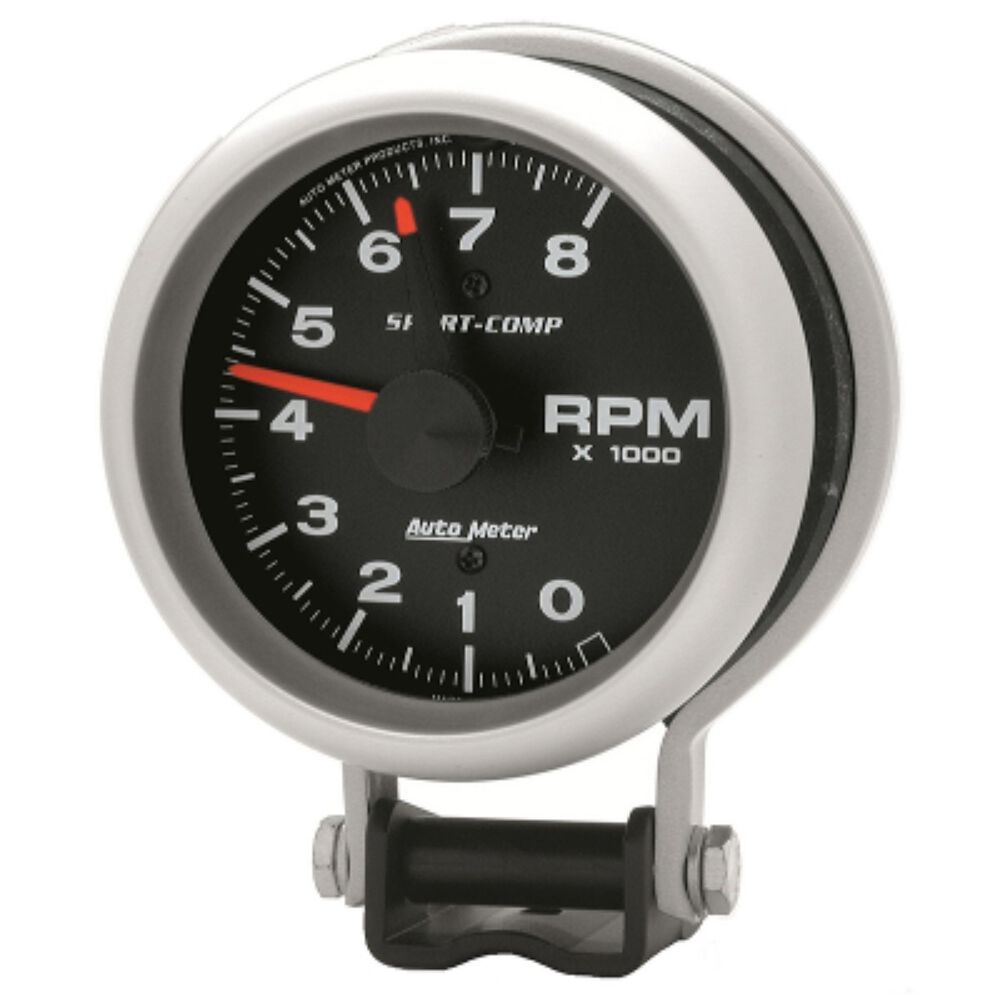 Autometer Sport-Comp Tachometer Pedestal Mount With Adjustable Pointer ...