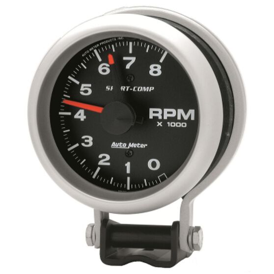 Autometer Sport-Comp Tachometer Pedestal Mount With Adjustable Pointer ...