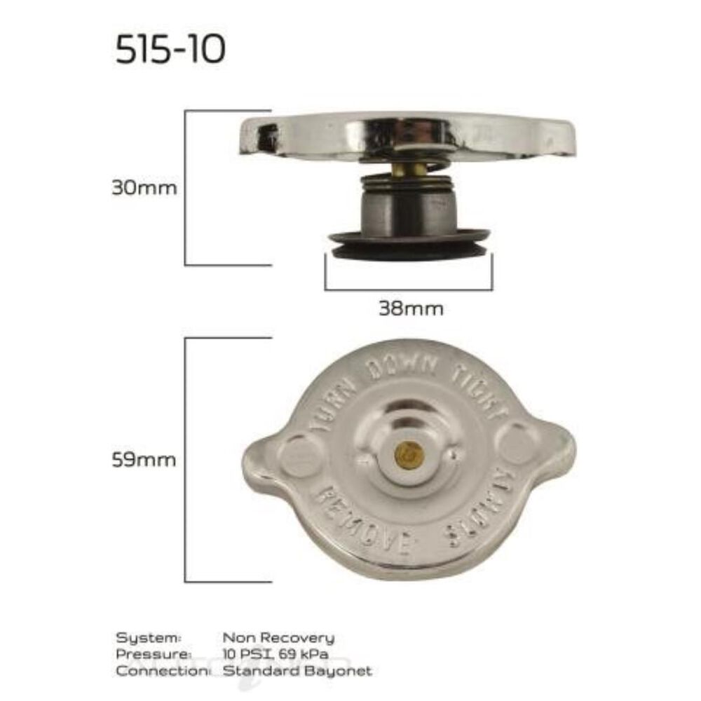 CPC Radiator Cap - 515-10 | Supercheap Auto