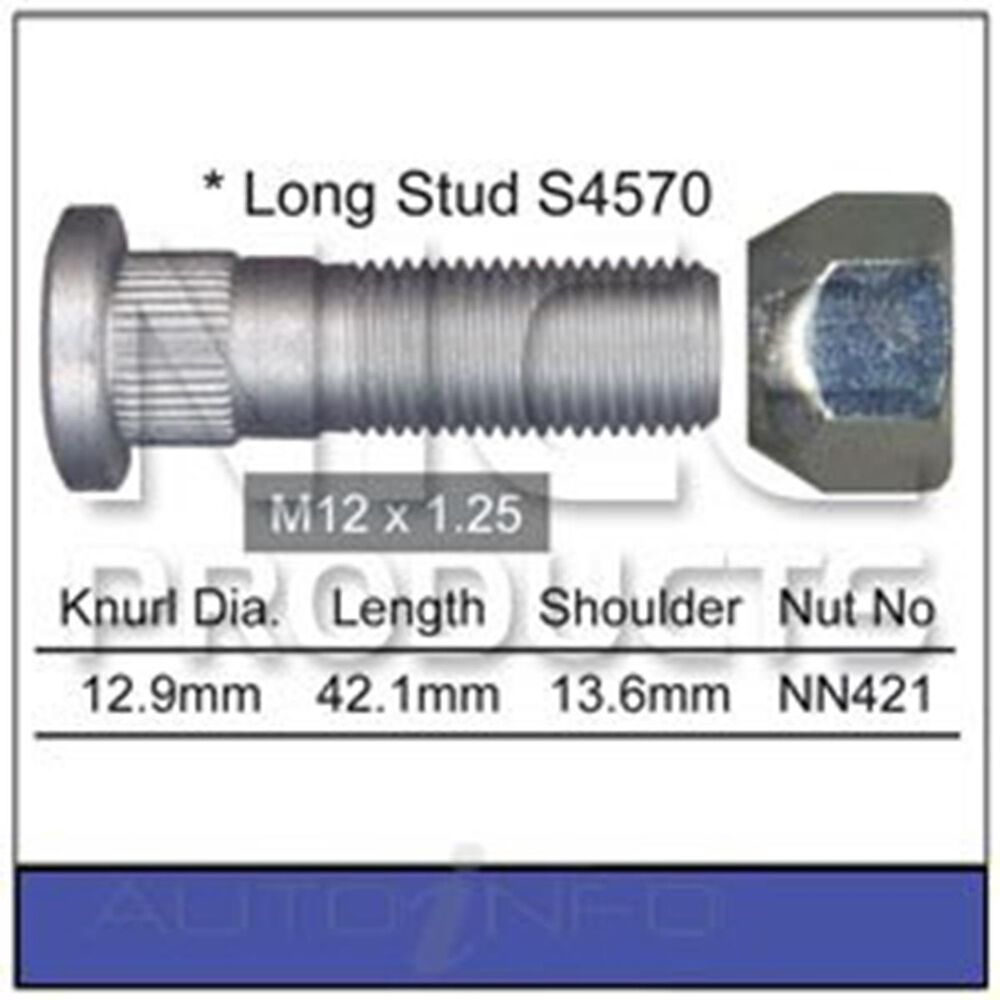 Nice Wheel Stud And Nut Set - NS457 | Supercheap Auto
