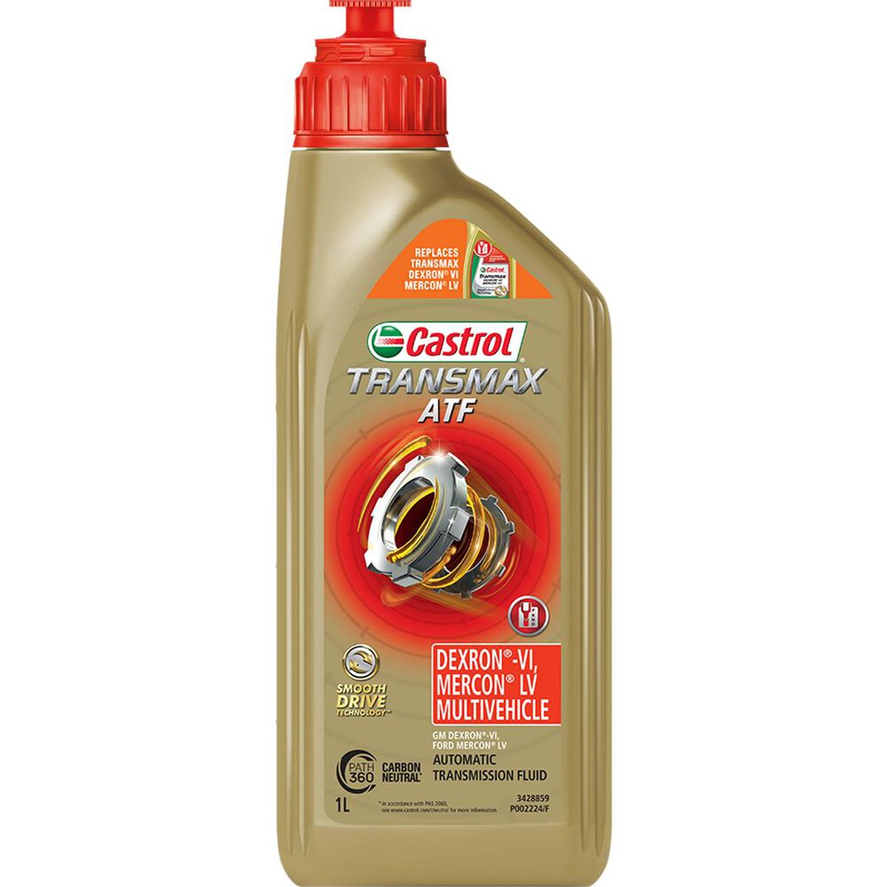 Castrol Transmax ATF Dexron-Vi Mercon LV Multivehicle - 6 x 1L (Carton ...