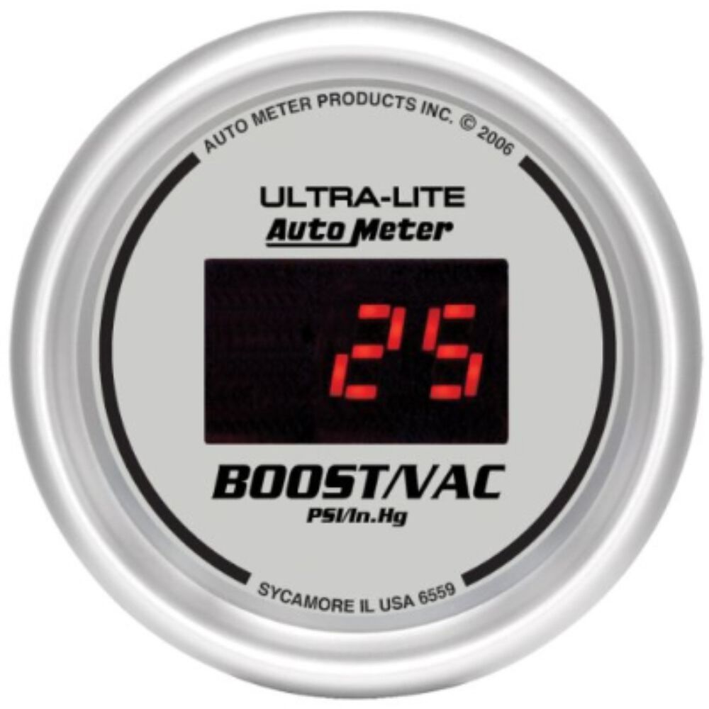 Autometer Ultra Lite Digital Boost Gauge Electric - 30 inHg/30 PSI, 2 1 ...