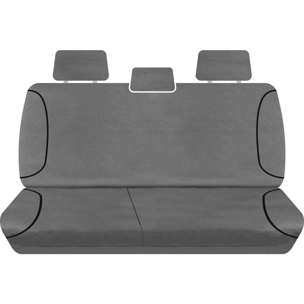 Tradies Canvas Ready Made Seat Covers - Rear, Grey, Suits Amarok ...
