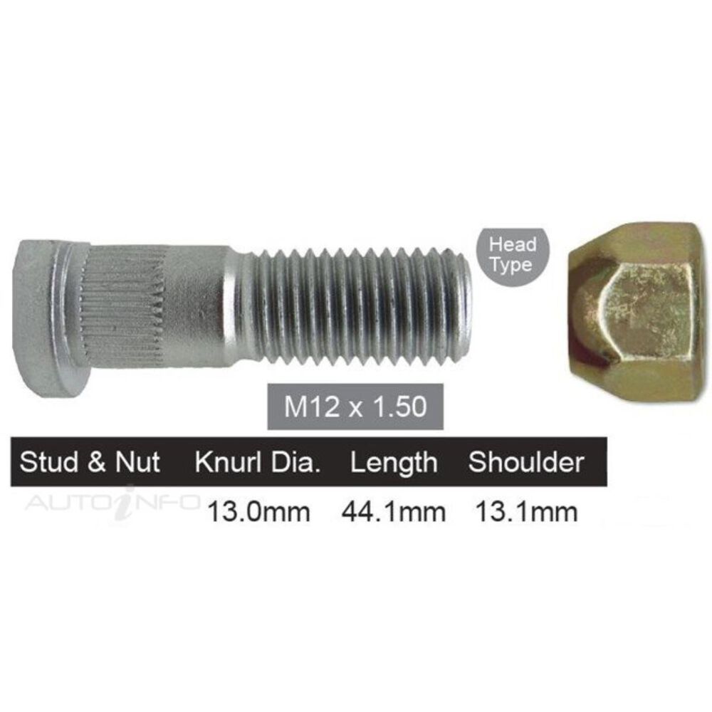 Nice Wheel Stud And Nut Set - NS378 | Supercheap Auto