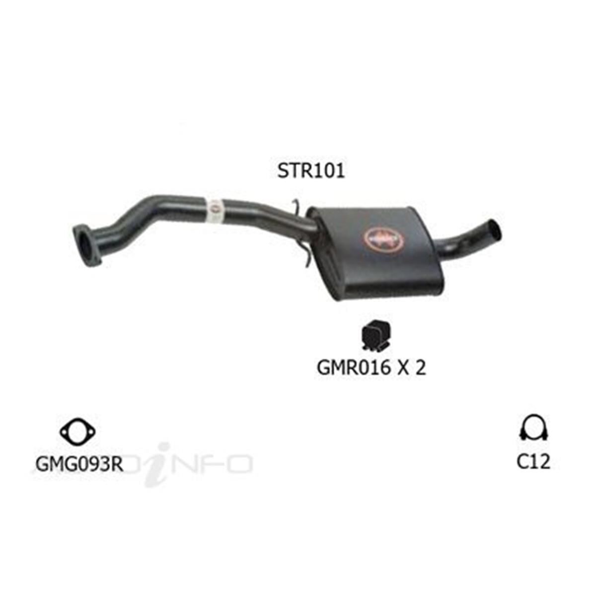 Redback Sports Pipes to suit Vl Comm Sedan 2 1/2" Front - STR101 ...