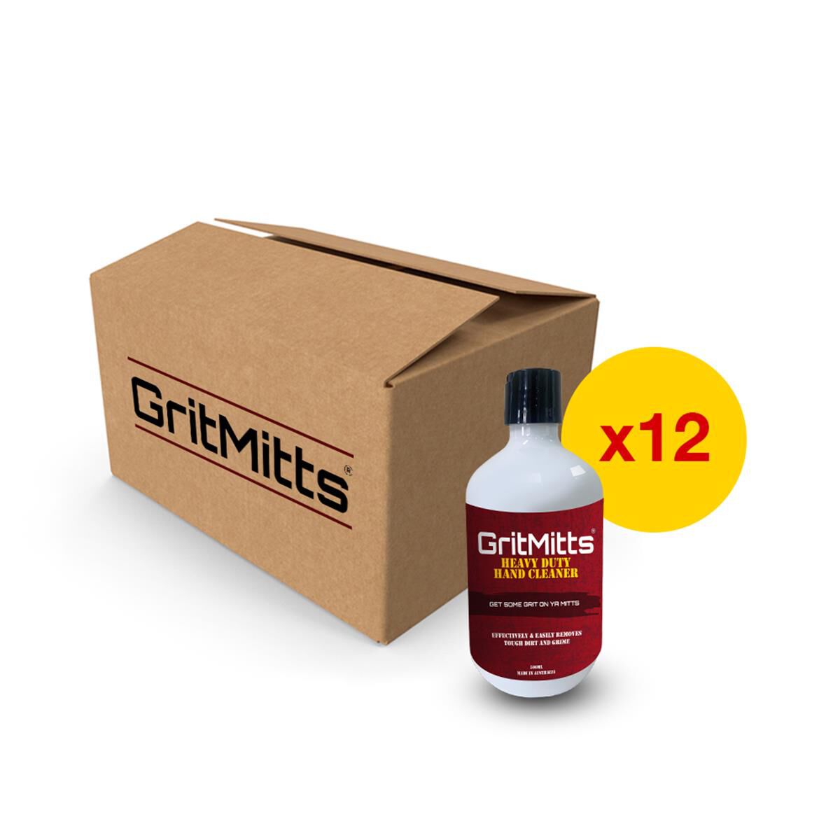 Gritmitts Liquid Grit Hand Cleaner 12 x 500ml (Box of 12) - AAGTMT-05 ...