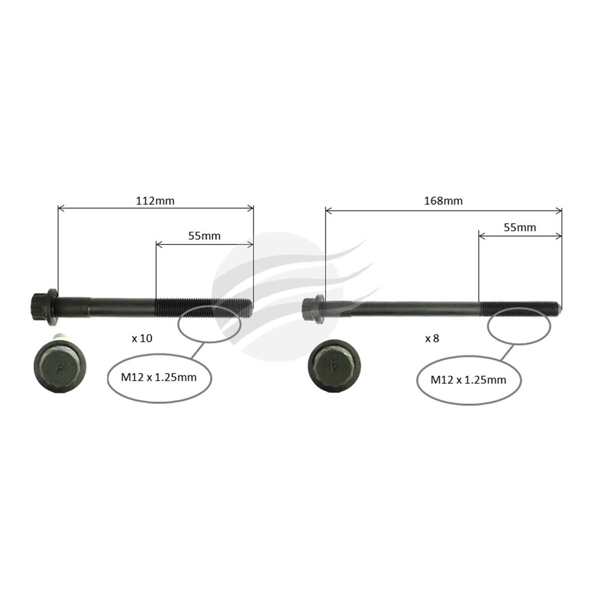 Aunger Cylinder Head Bolt Set Toyota 1Kdftv I4 Dohc - AHBS0611 ...