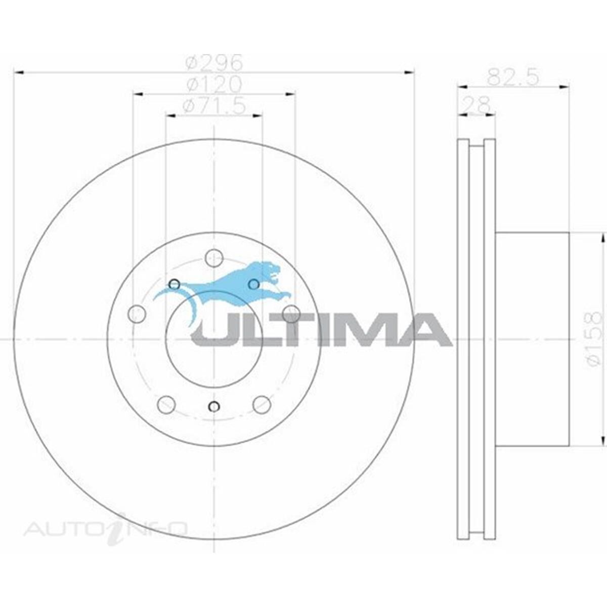 Ultima Brake Rotor - Single, AAP040 | Supercheap Auto