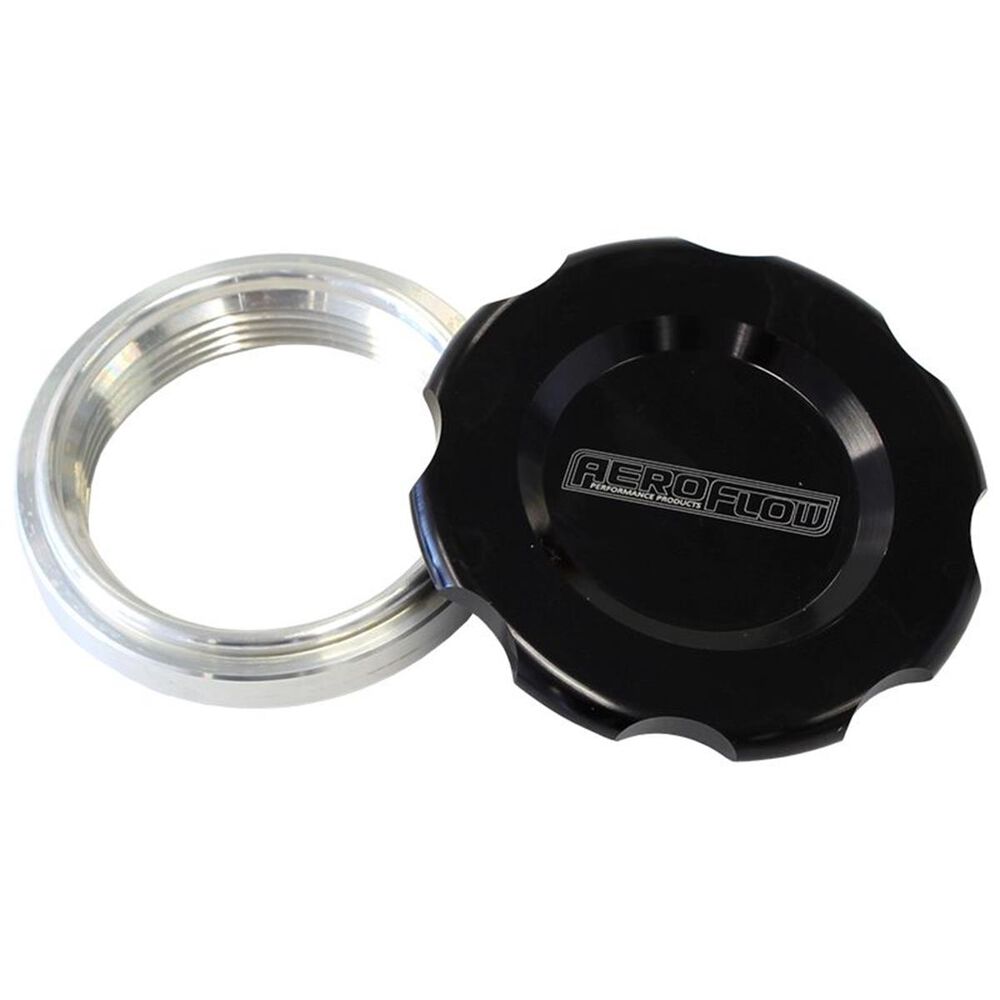 Aeroflow Low Profile Billet Aluminium Filler Cap & Bung, AF465-40BLK ...