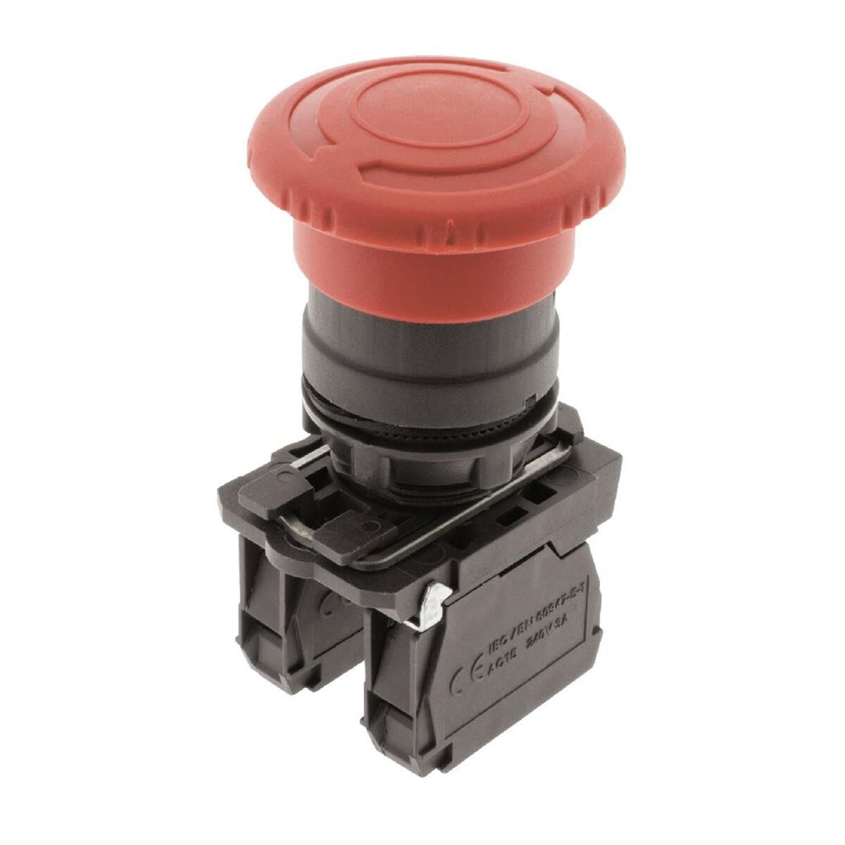 Jaylec Emergency Stop Switch Panel Mount, N/Open & N/Closed Contacts ...