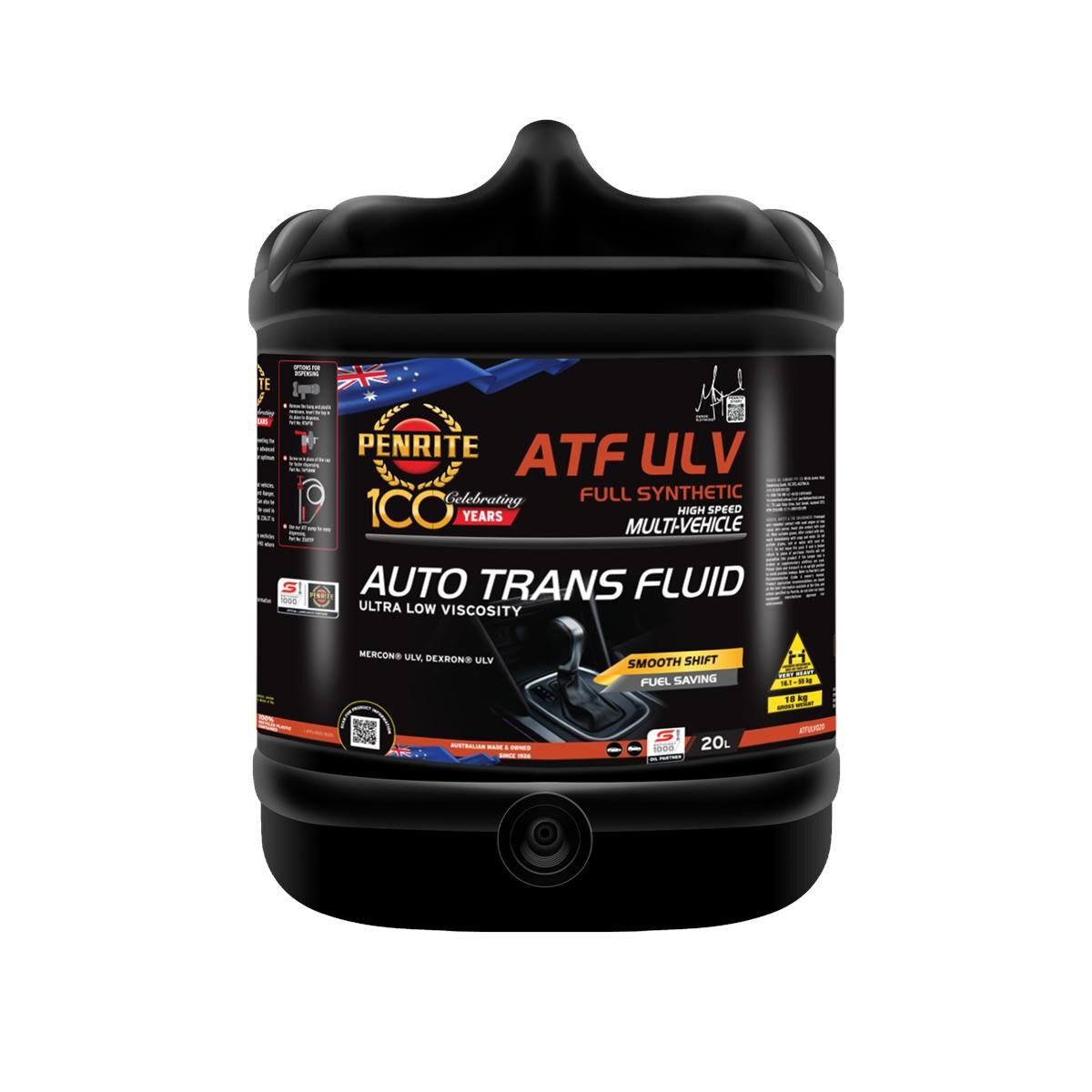 Penrite ATF ULV Full Synthetic 20 Litre - ATFULV020 | Supercheap Auto