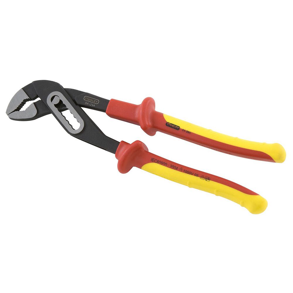Stanley Pliers VDE 1000V Multigrips - 255mm - 84-294 | Supercheap Auto