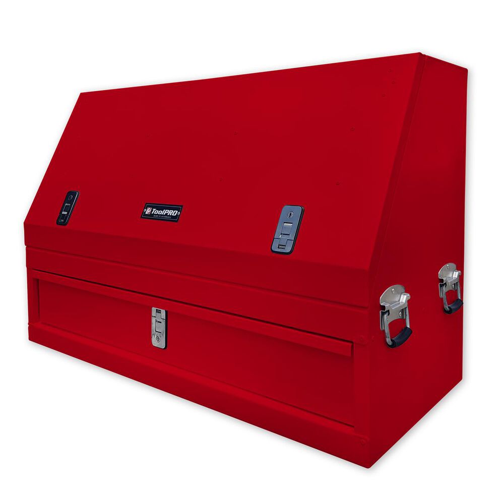 ToolPro Heavy Duty Truck Box, Red, 1110mm x 525mm x 805mm, Single Draw ...