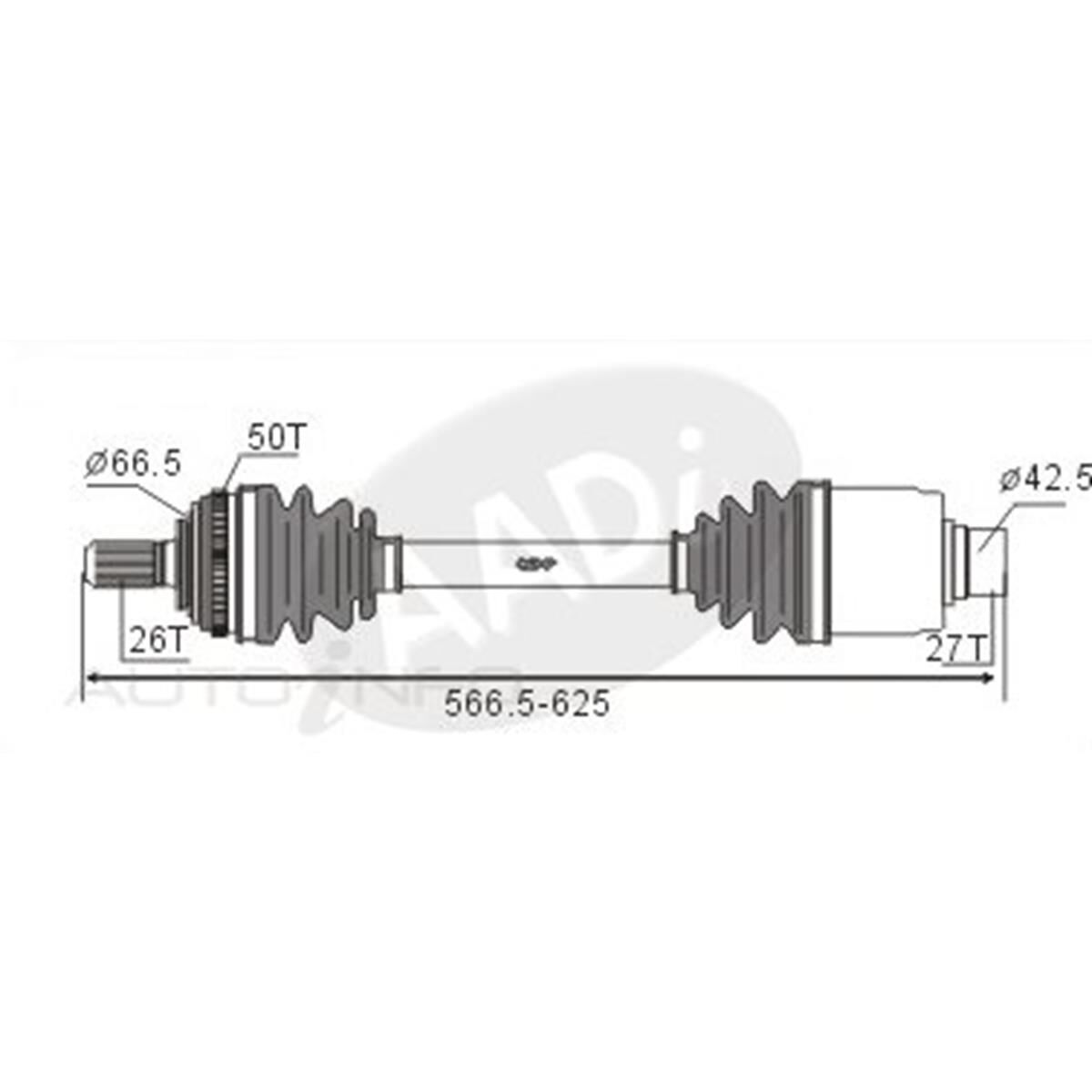 GSP CV Shaft - CVS.483 | Supercheap Auto