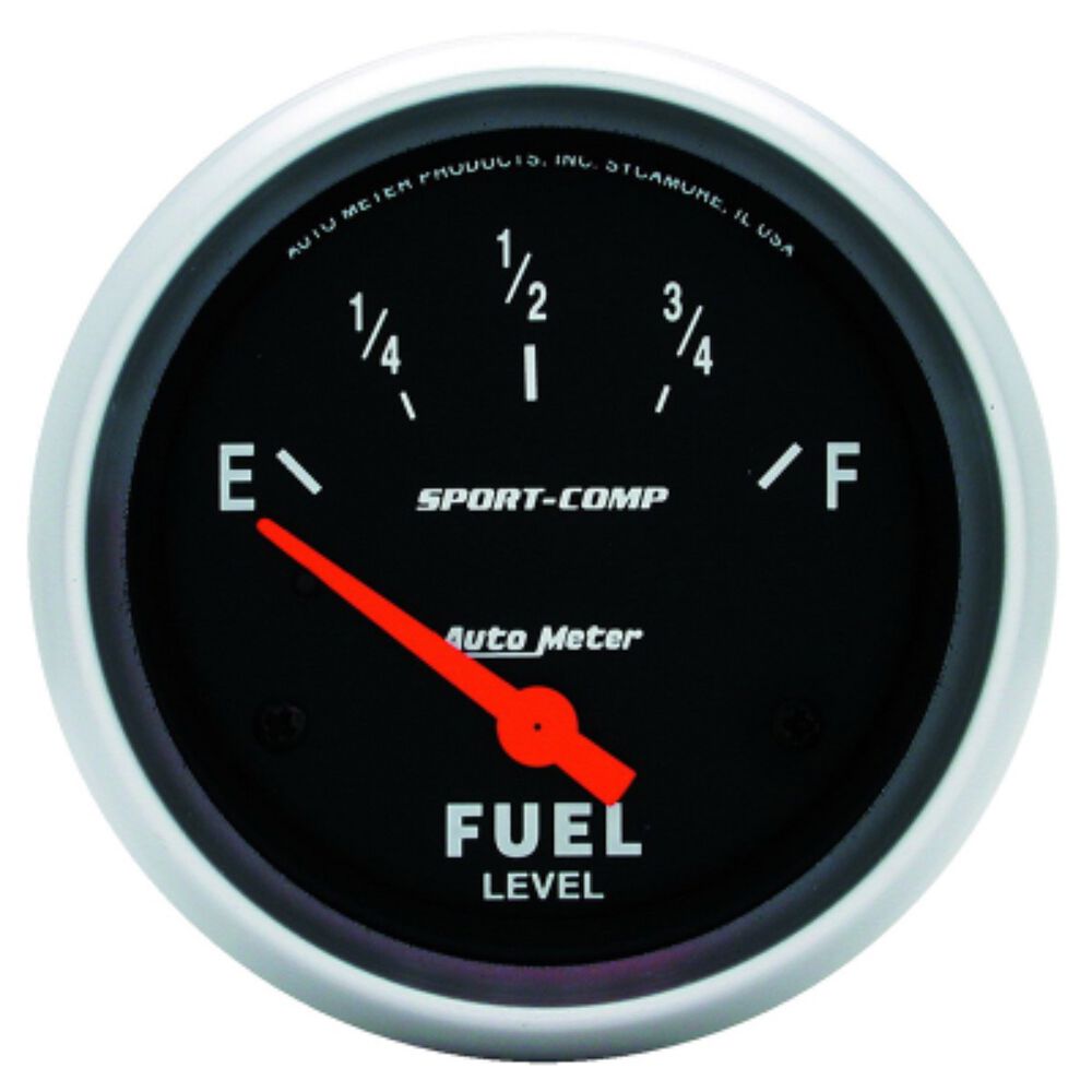 Autometer Sport-Comp Fuel Level Gauge Electric - 0 - 30 Ohm, 2 5/8 Inch ...