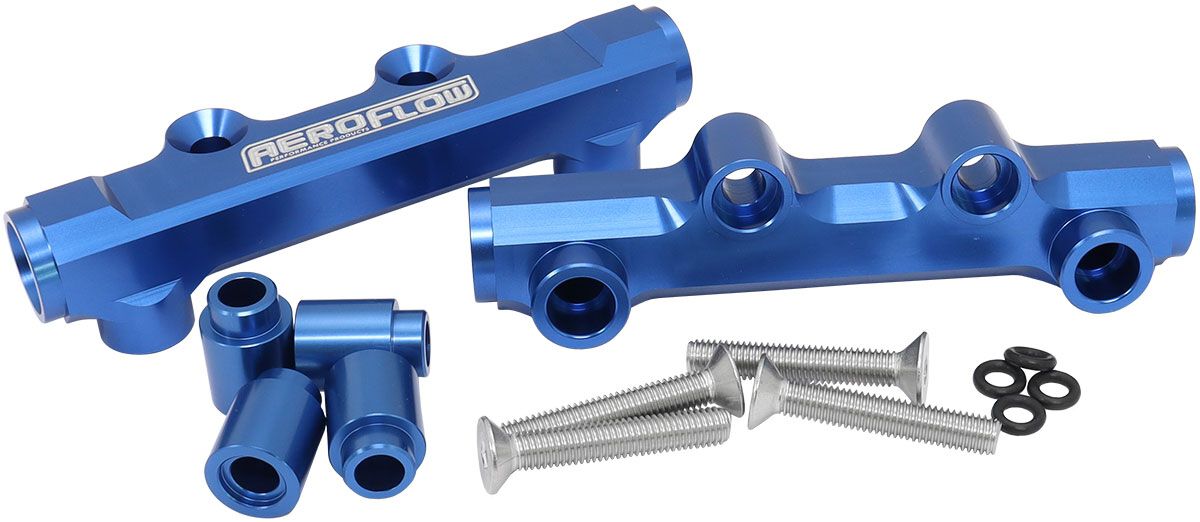 Aeroflow Subaru EJ20 EJ25 Fuel Rail Blue top Feed Wrx Sti Xt GT - AF64 ...