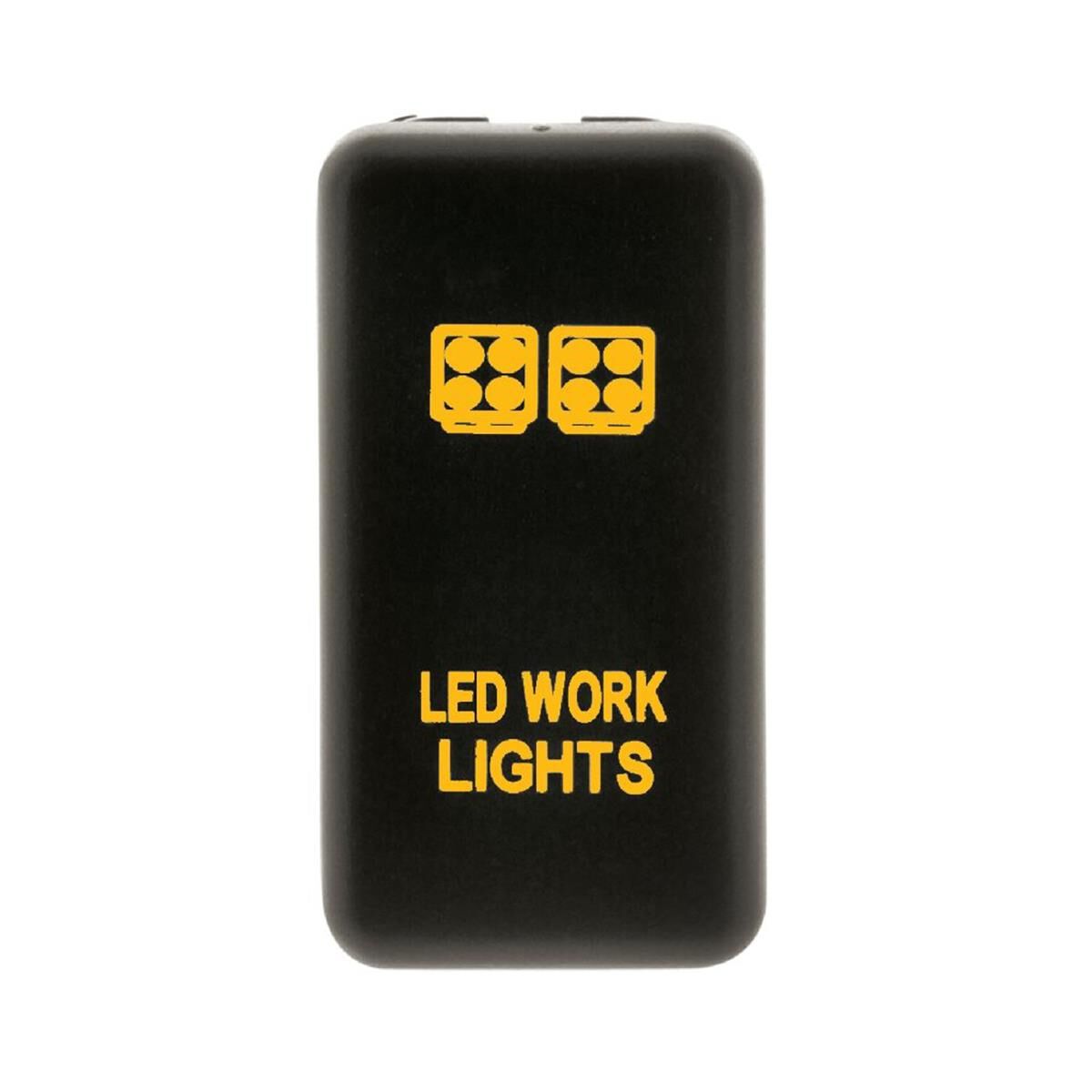 Hulk 4x4 12V Push Button Work Lights On/Off Switch with Amber LED ...