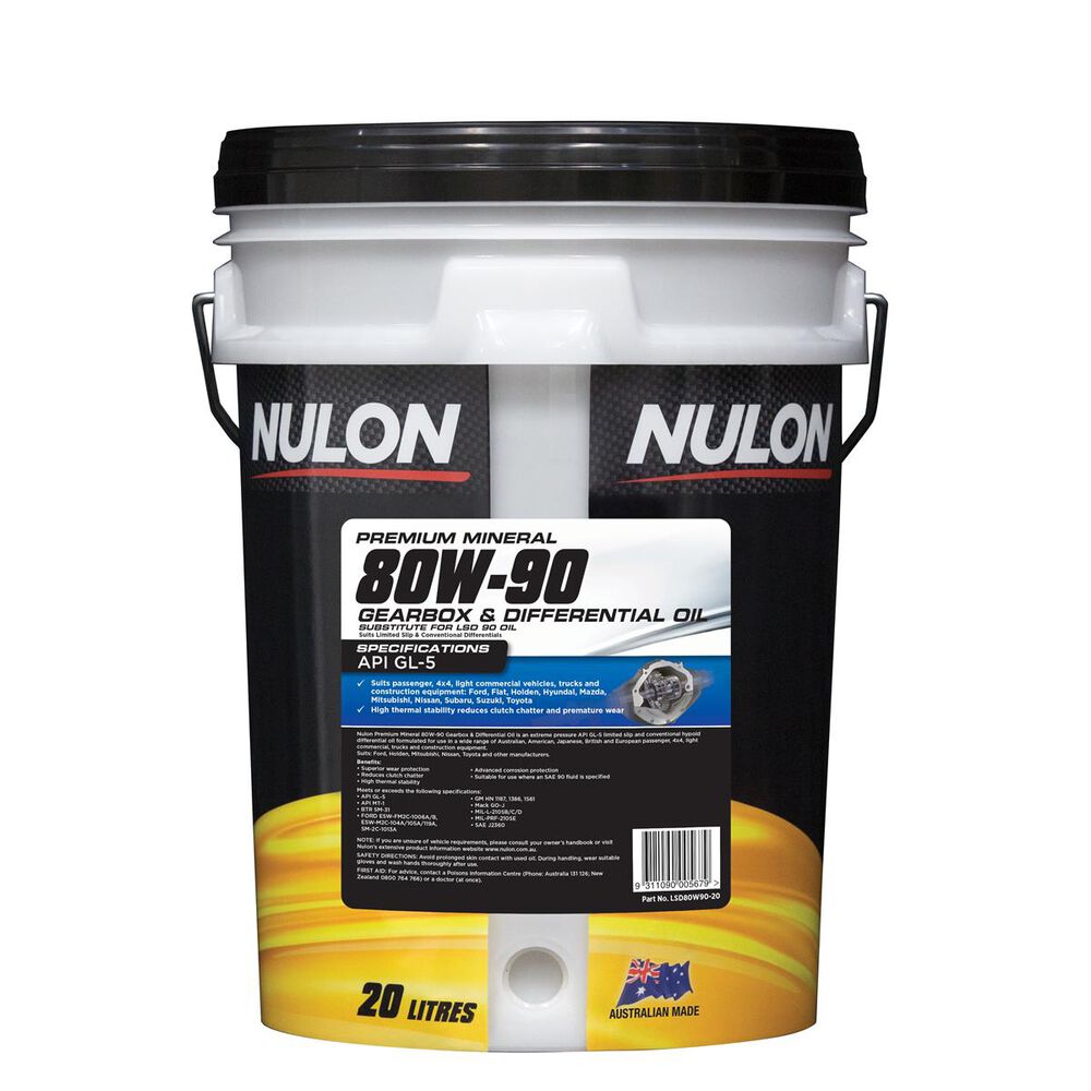 Nulon Gear Oil 80W-90 20 Litre | Supercheap Auto