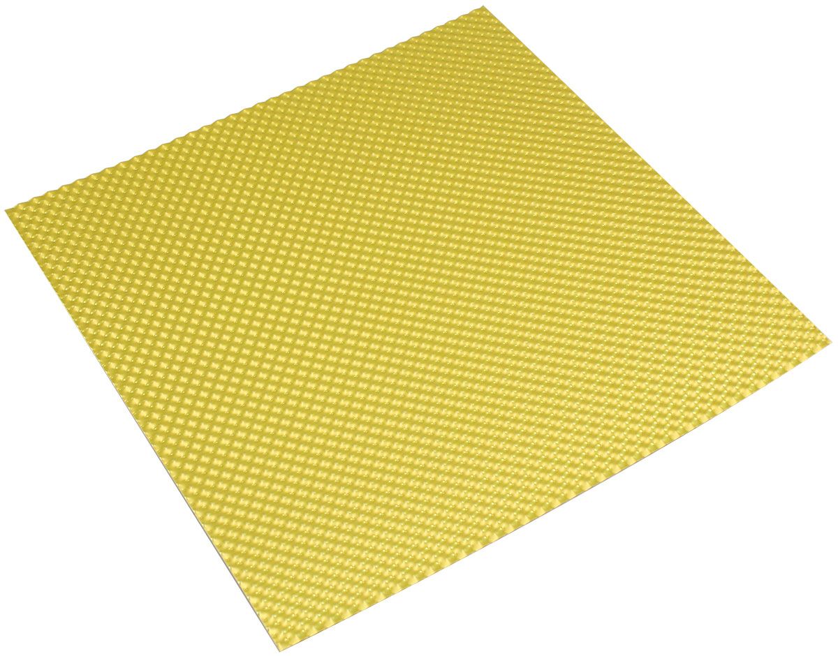 Aeroflow 12" X 12" Aluminium Embossed Heat Shield Cut Or Fold Gold ...