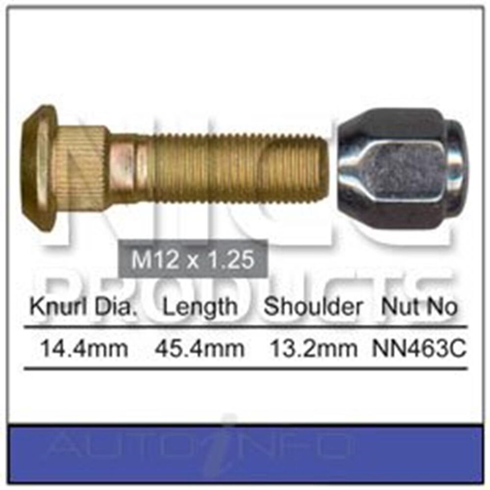 Nice Wheel Stud And Nut Set - NS480 | Supercheap Auto