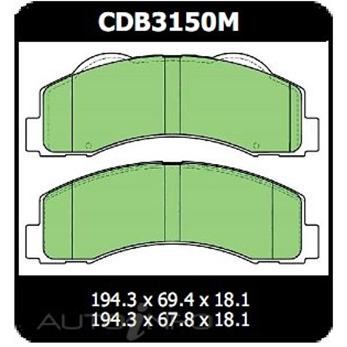 Protex Brake Pads - CDB3150M | Supercheap Auto