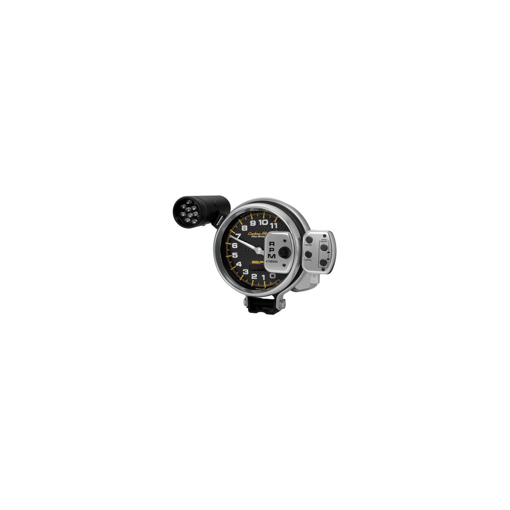 Autometer Carbon Fiber Tachometer Pro Stock - 11,000 RPM, 5 Inch ...