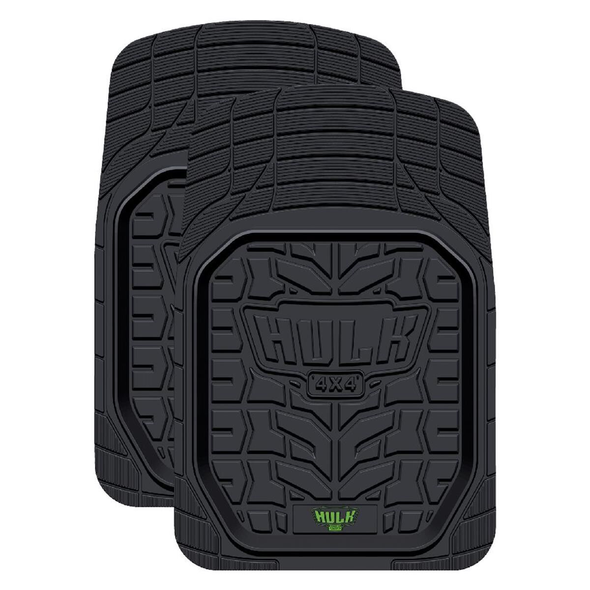 Hulk 4x4 Deep Dish Floor Mats Black Rubber Fronts - HU5801 | Supercheap ...