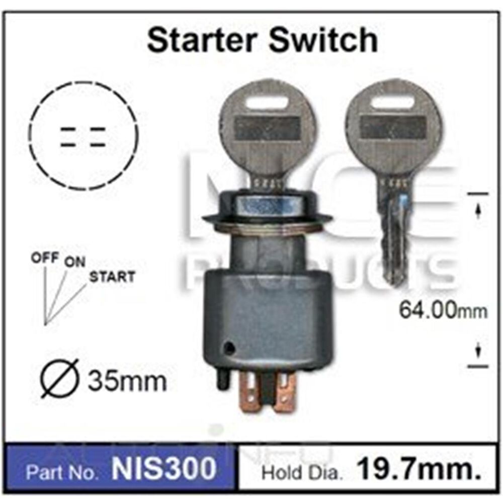 Nice Ignition Switch And Lock Assembly - NIS300 | Supercheap Auto