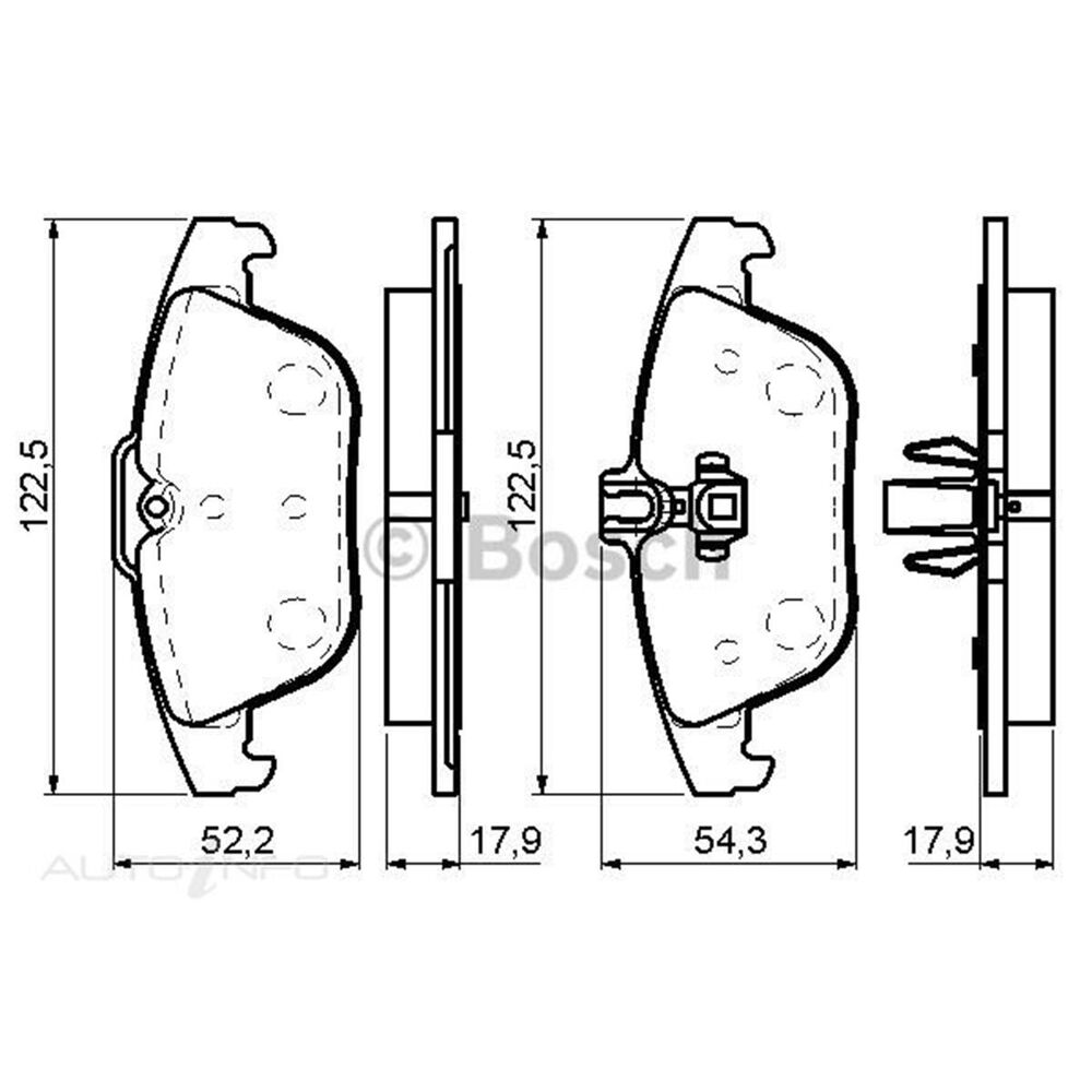 Bosch Disc Brake Pads - BP1073 | Supercheap Auto