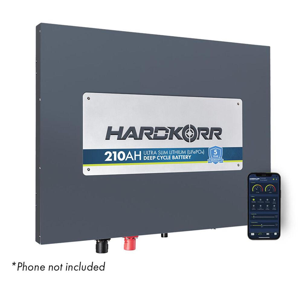 HardKorr 210Ah Lithium Lifepo4 Slimline Deep Cycle Battery with ...