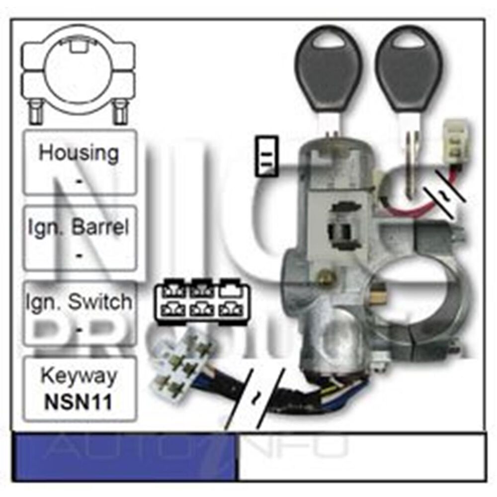 Nice Ignition Switch And Lock Assembly - NIC361 | Supercheap Auto