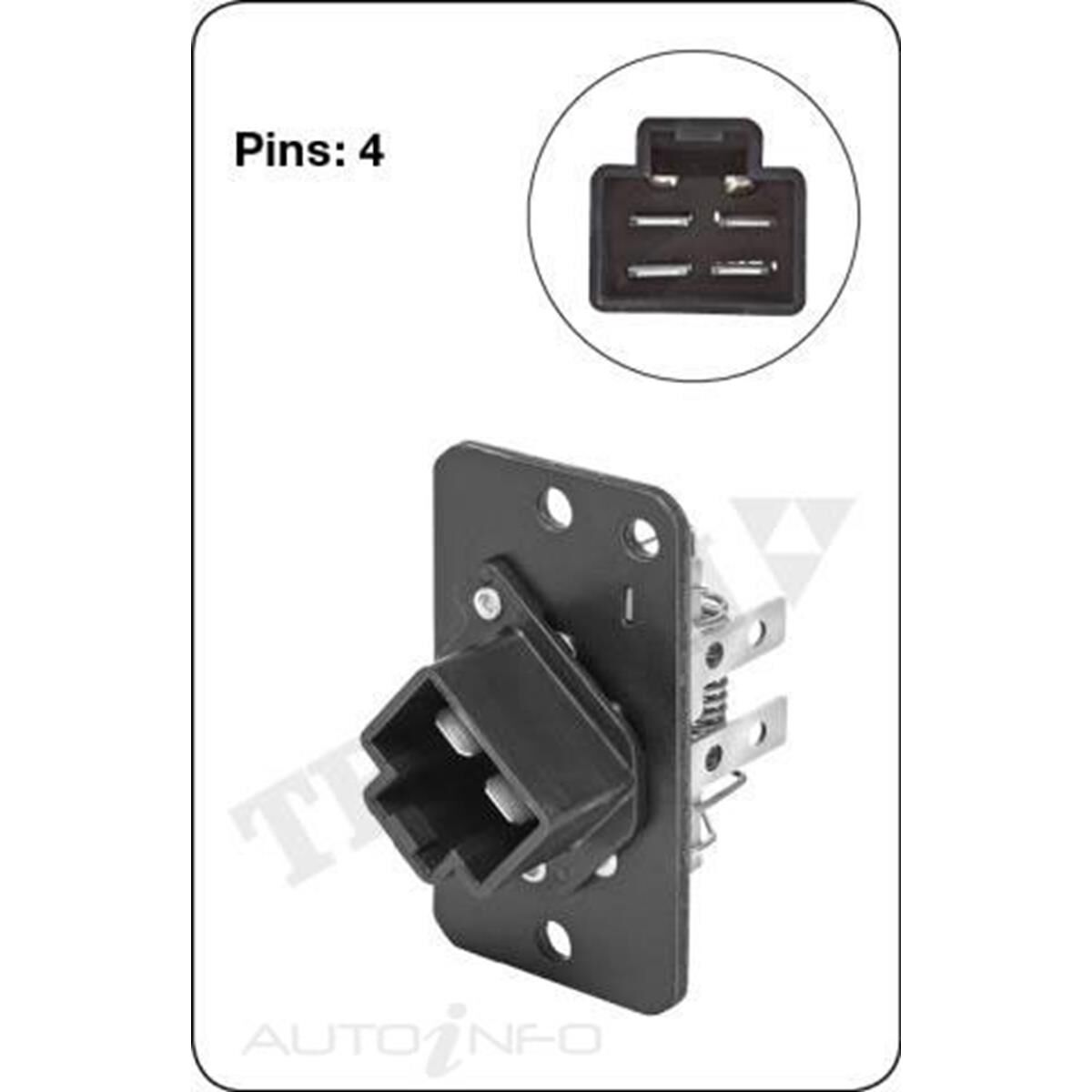 Tridon Heater Fan Resistor - TFR129 | Supercheap Auto