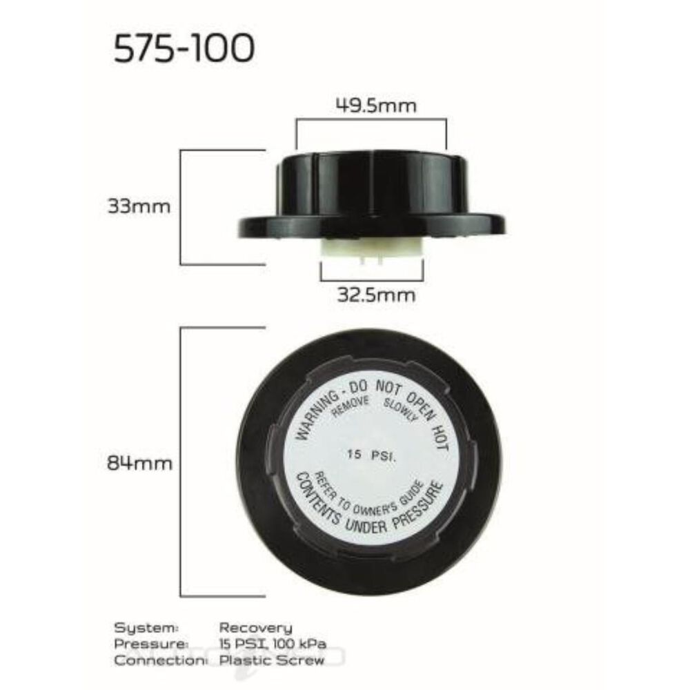 CPC Radiator Cap - 575-100 | Supercheap Auto