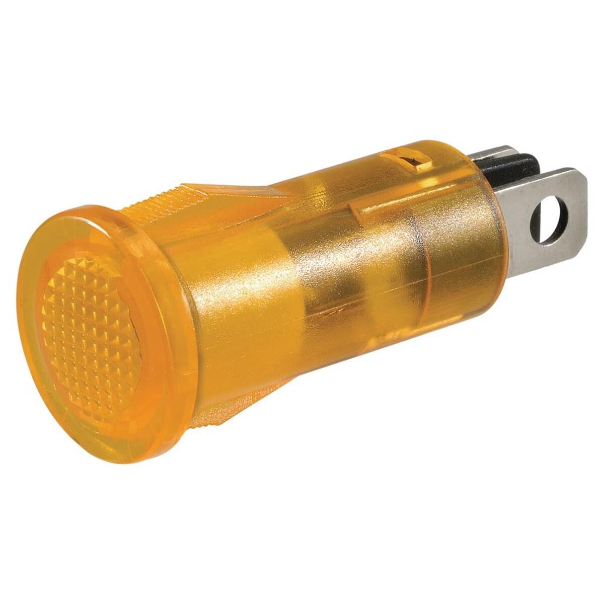 Ignite Amber LED Pilot Lamp 24V Pushfit Suits 12.5mm Opening 2 blade ...